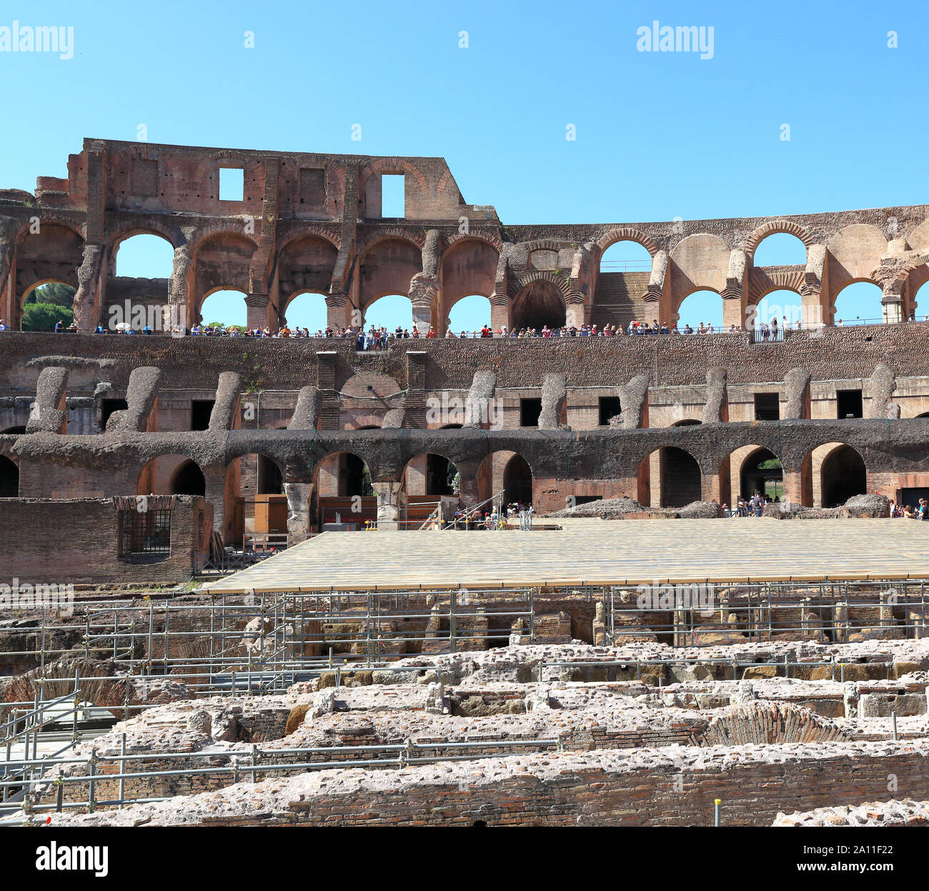 Editorial Rome, Italy - June 16th 2019: The interior of the famous ...