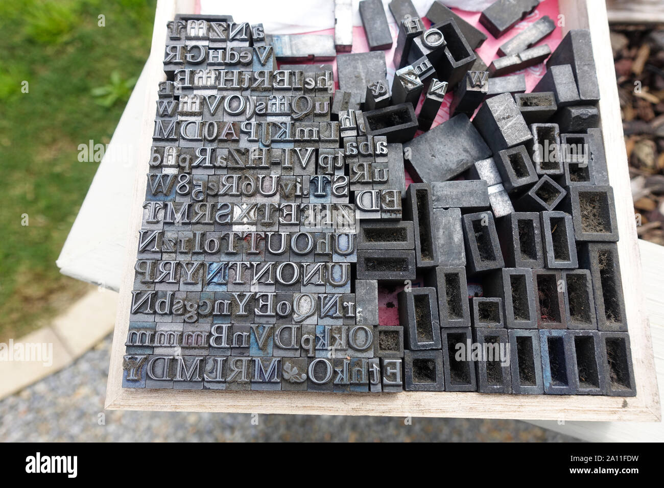 Lead type letter hi-res stock photography and images - Alamy