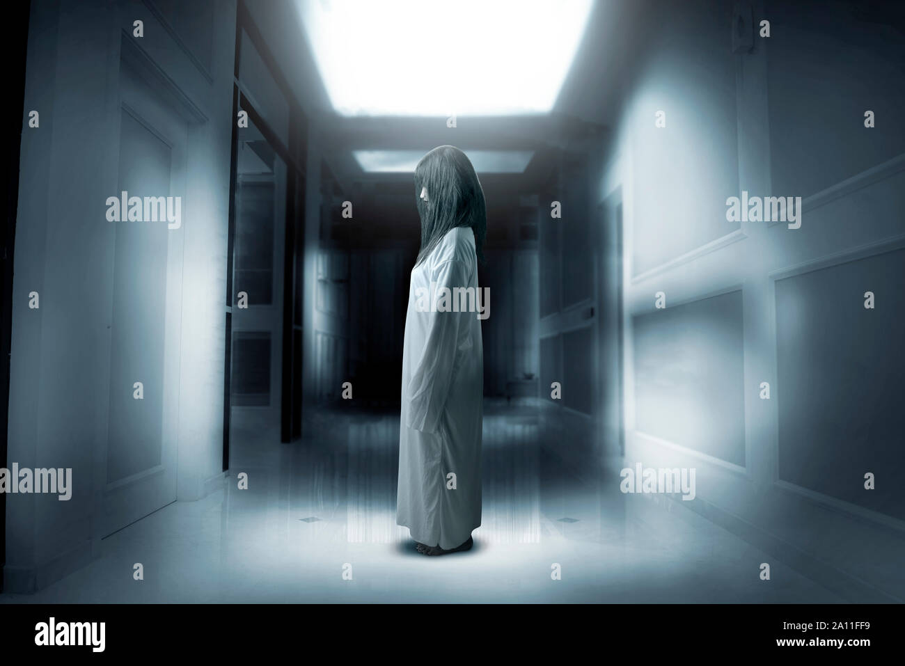 Old lady ghost evil hi-res stock photography and images - Alamy