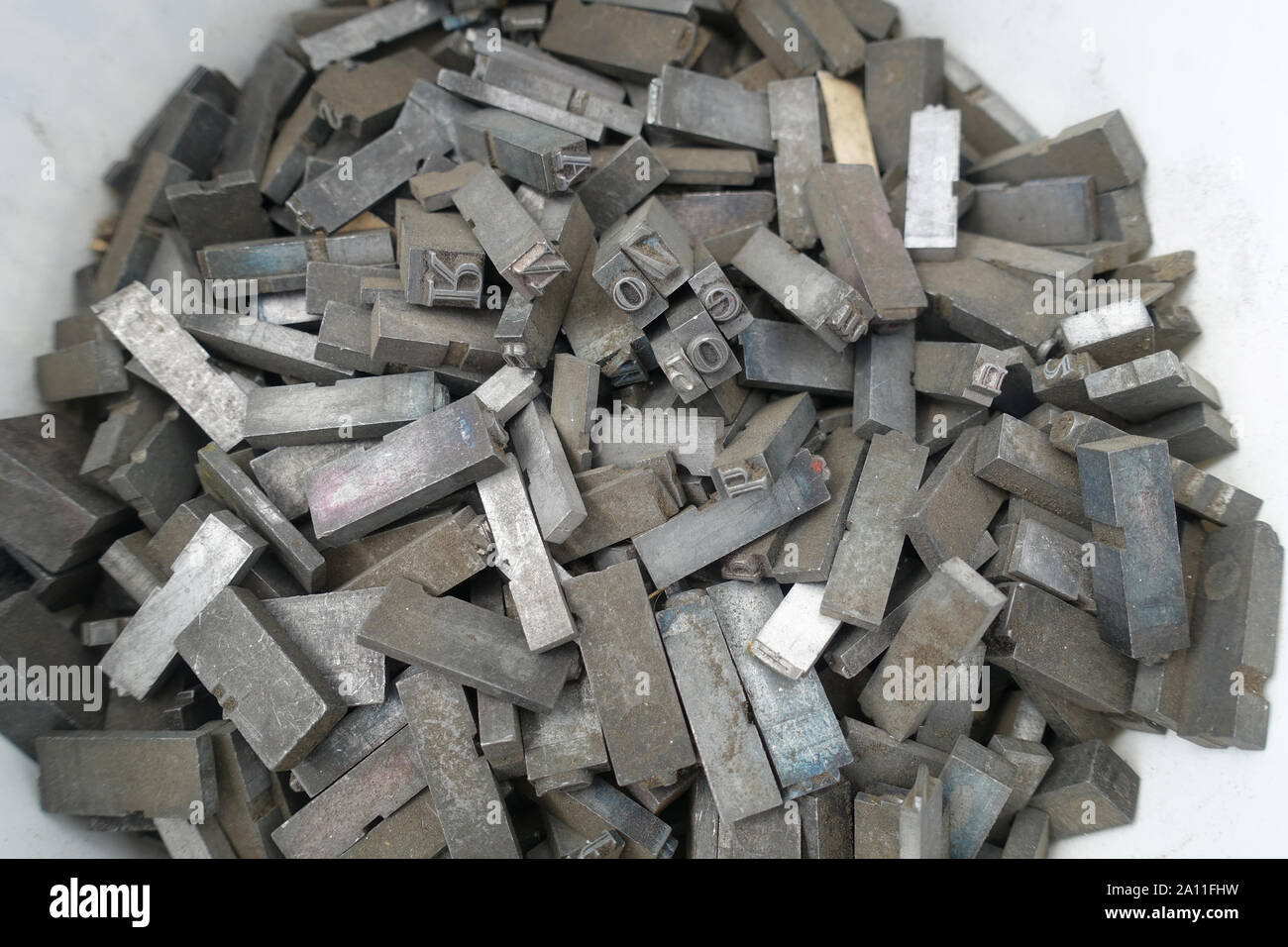 Letterpress type to be sorted Stock Photo - Alamy