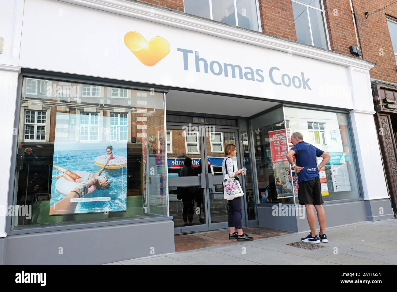 Uk travel agent customer hi-res stock photography and images - Alamy