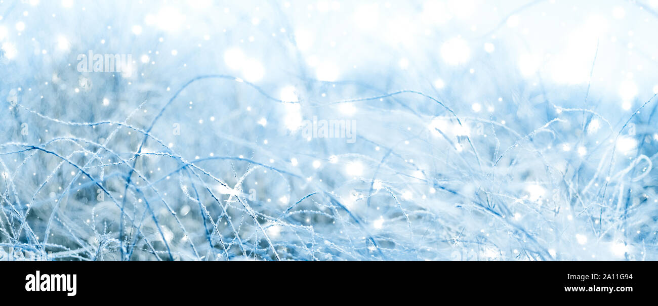 Snowing landscape, greeting card design and New Years Eve travel ...