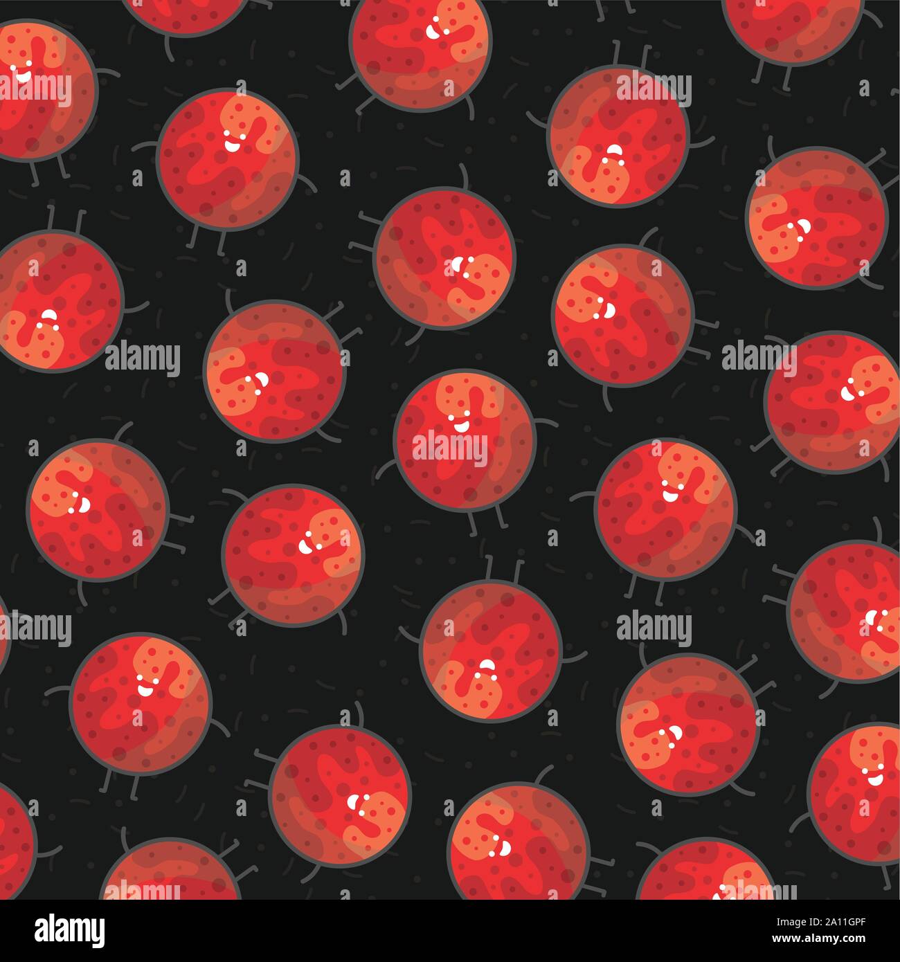 A Cute Mars Illustration Background for You Stock Vector Image & Art ...