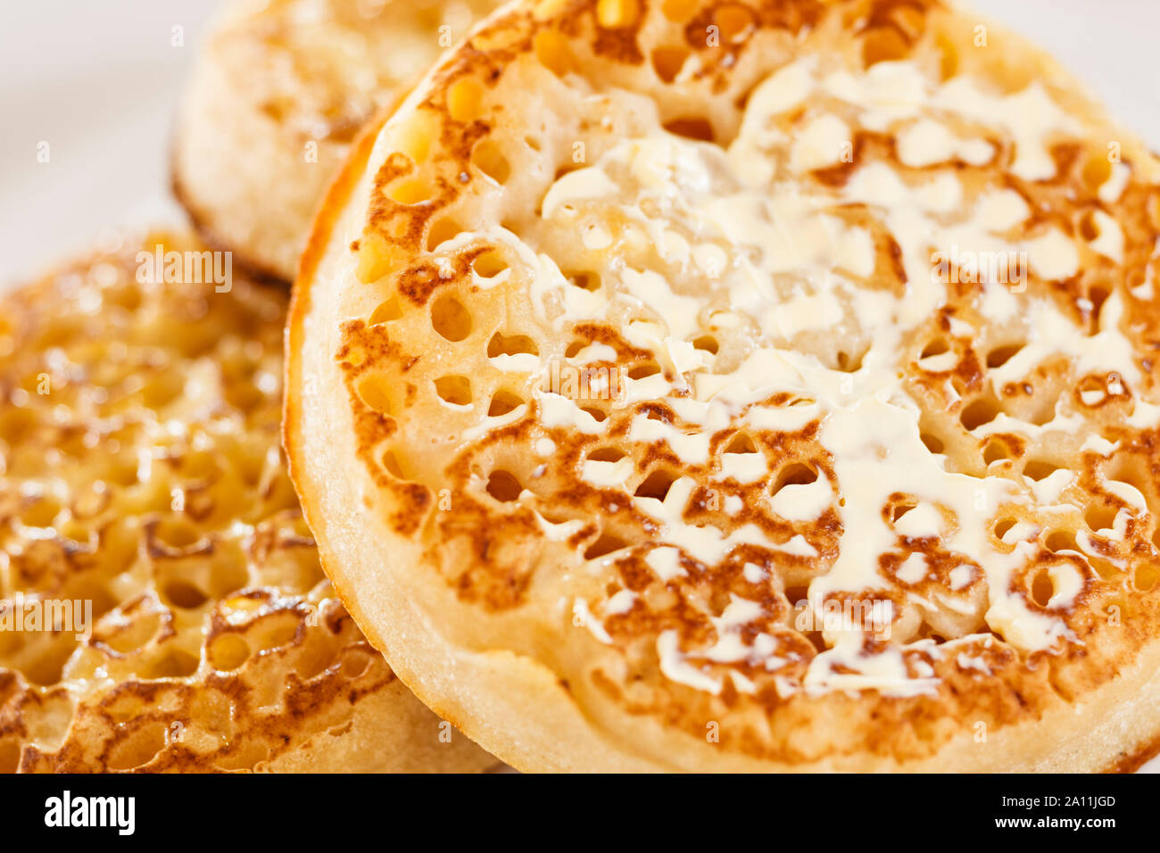 Crumpets crumpets hi-res stock photography and images - Alamy