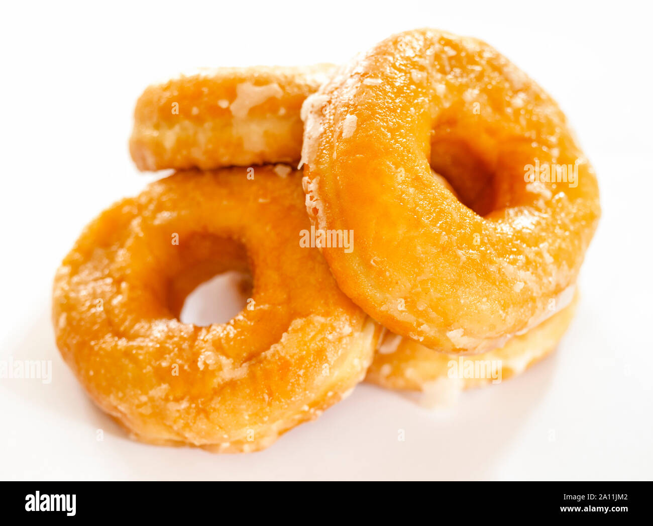 Ring Doughnuts or donuts pile Stock Photo - Alamy