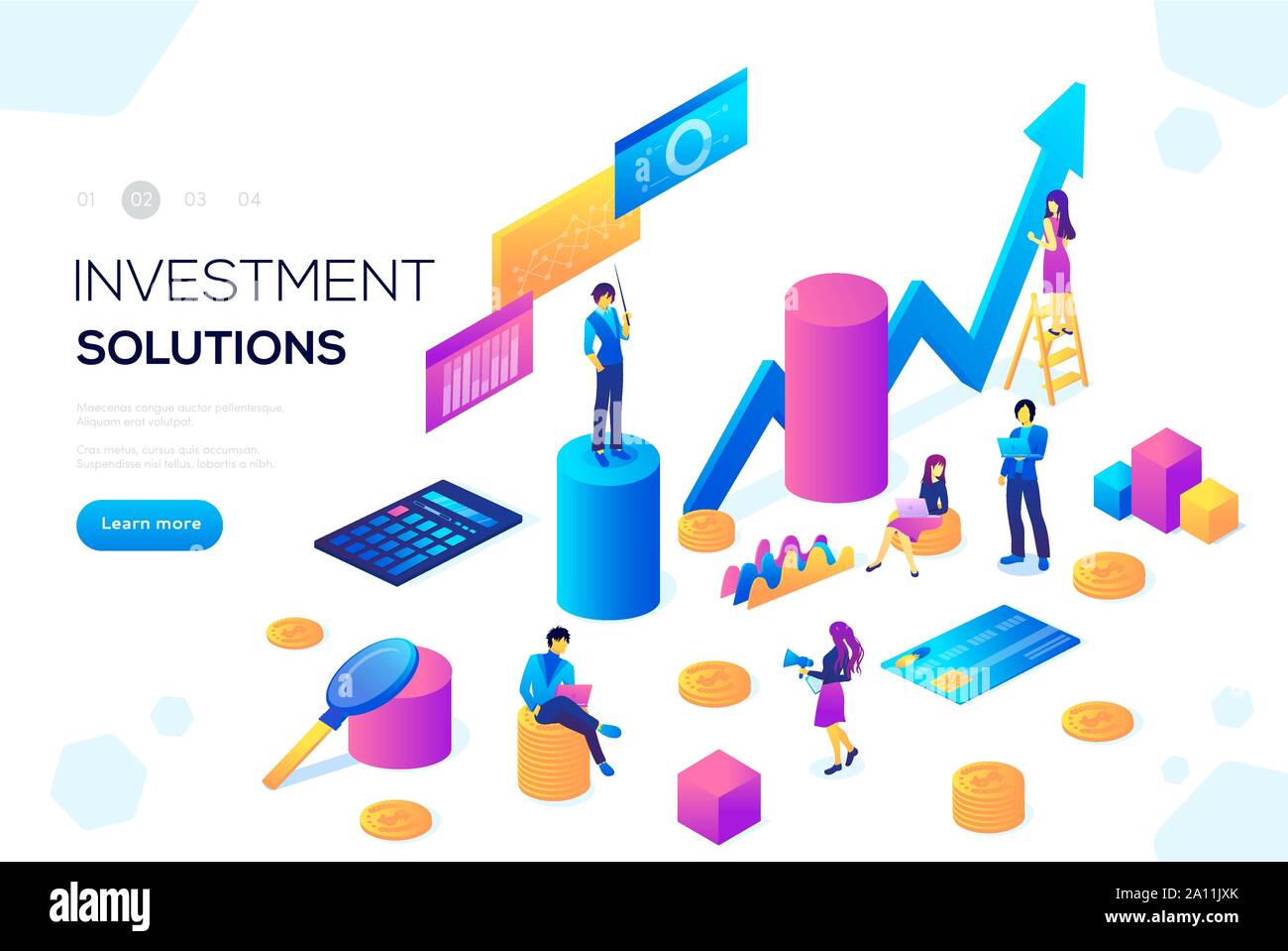 Analysis of sales, statistic grow data, accounting infographic ...