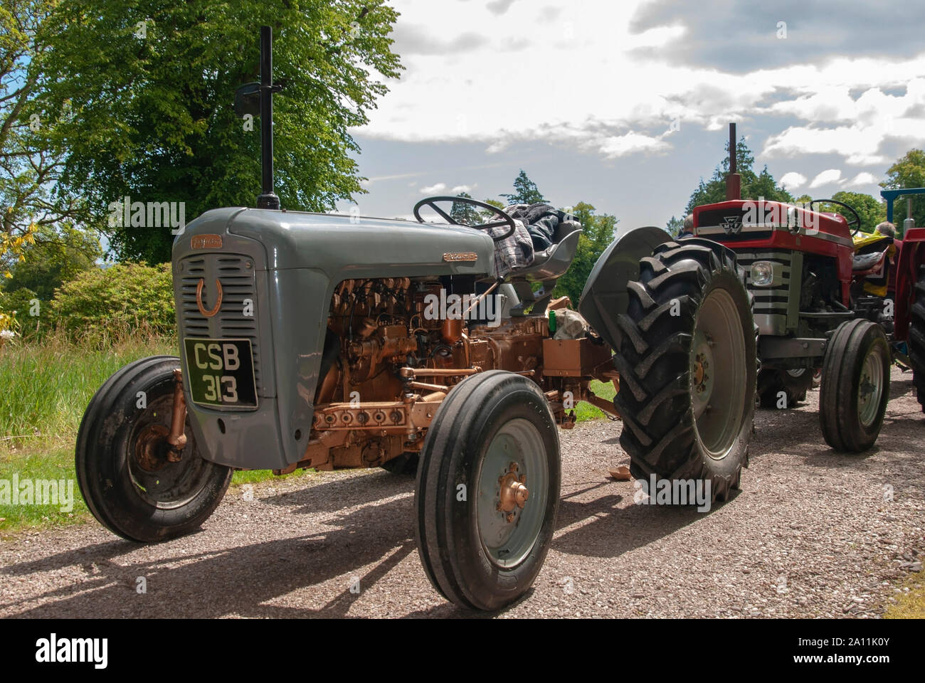 Ferguson grey and gold vintage tractor hi-res stock photography and ...