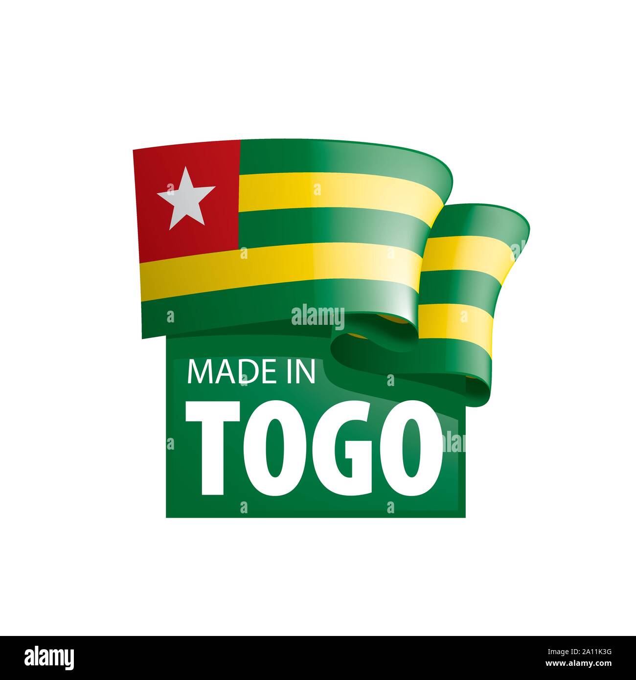 Togo flag state holiday Cut Out Stock Images & Pictures - Alamy