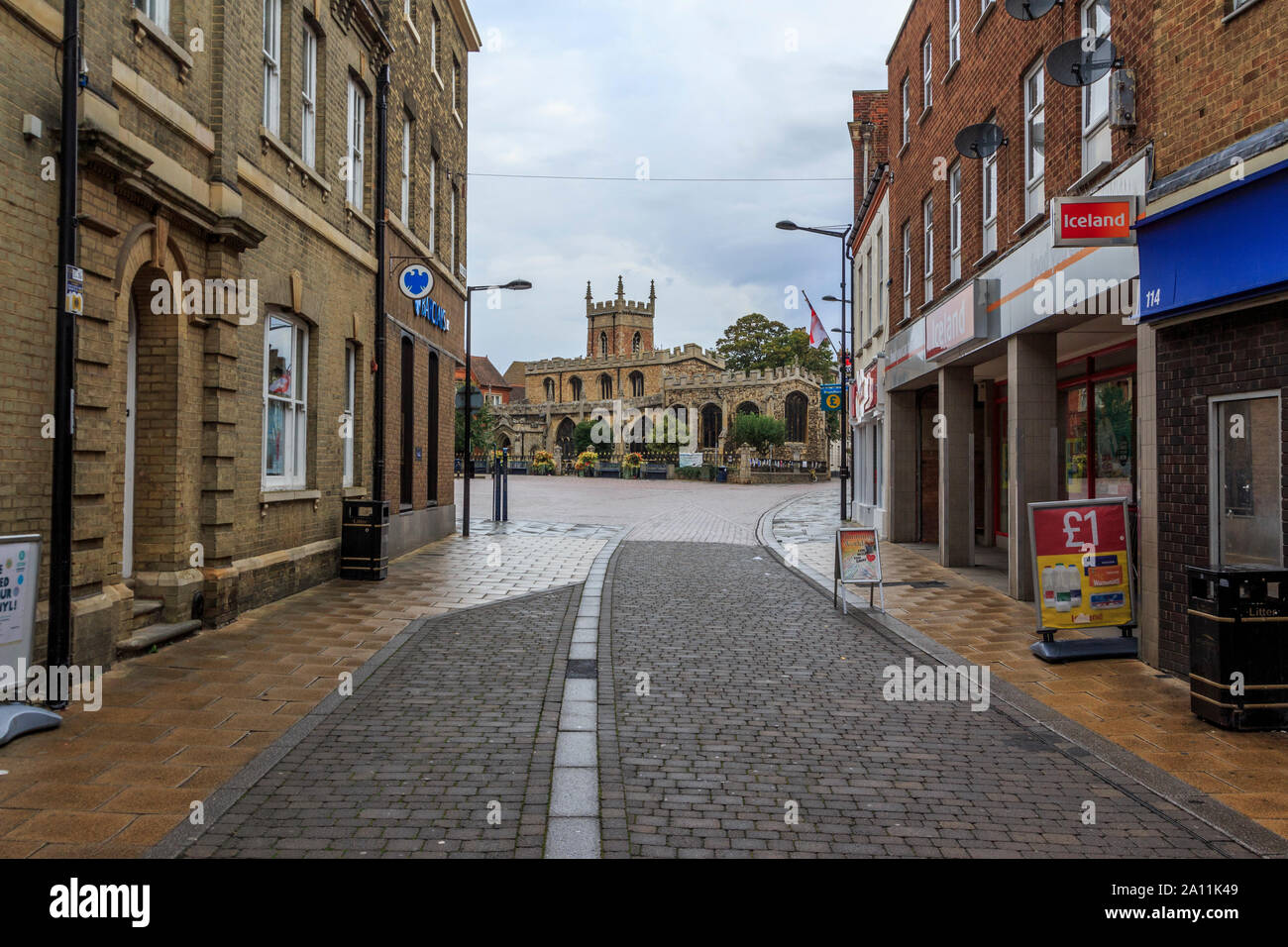 huntingdon town centre, cambridgeshire, england, uk, gb Stock Photo - Alamy