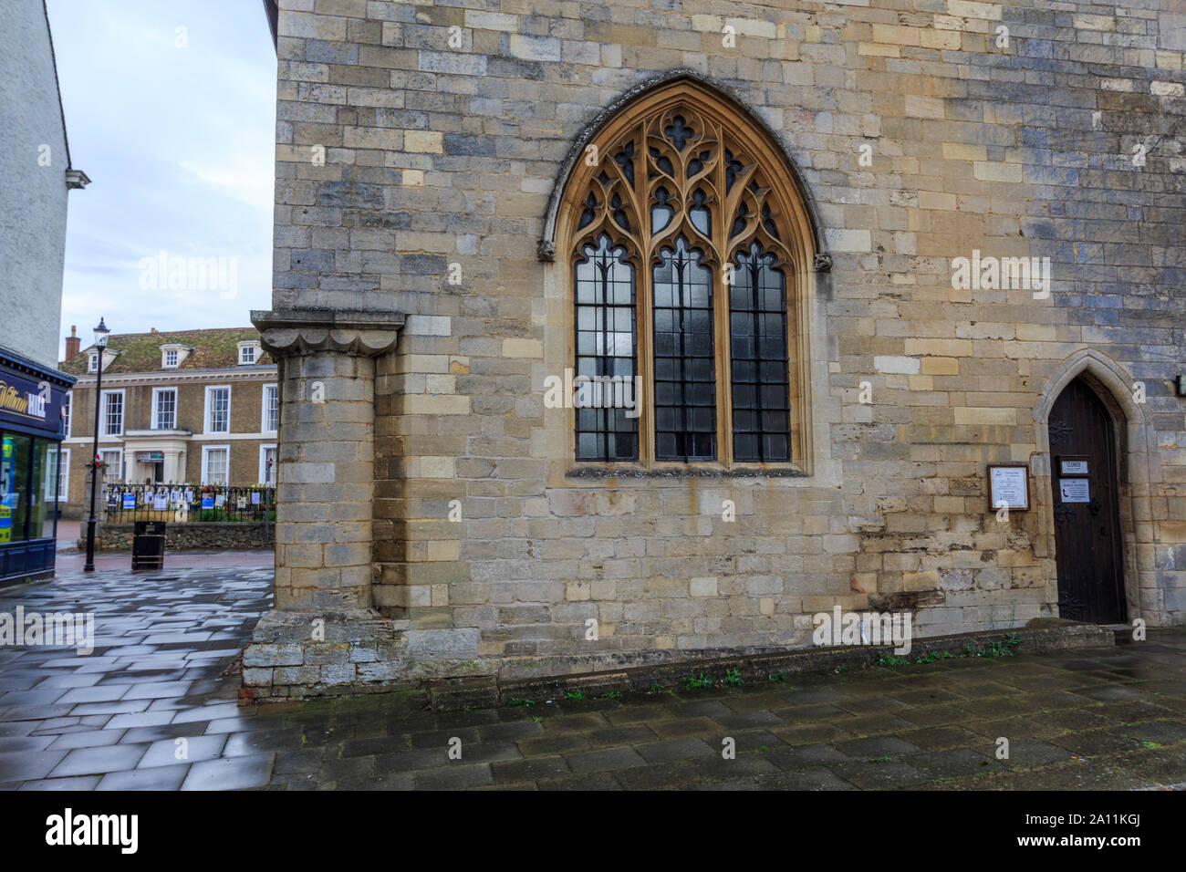 huntingdon town centre cromwell museum , cambridgeshire, england, uk ...