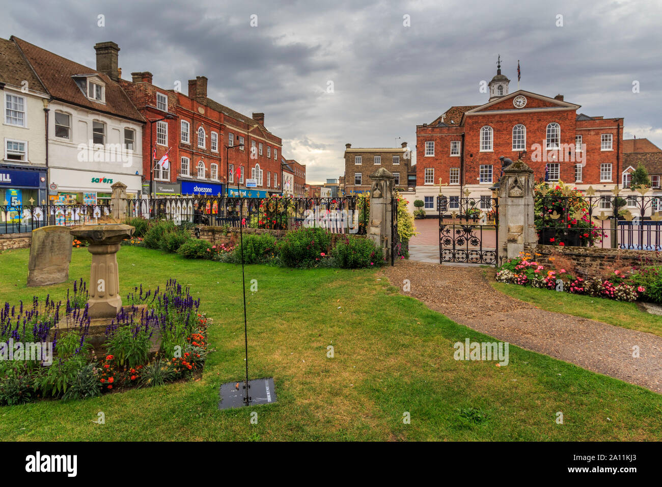 All saints hall and cottages hi-res stock photography and images - Alamy