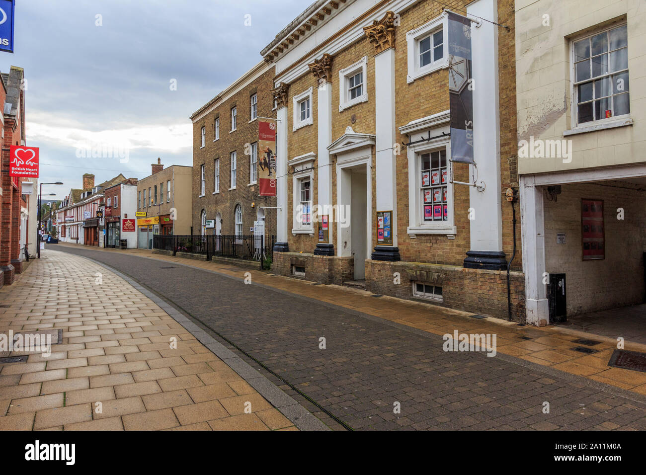huntingdon town centre high street , cambridgeshire, england, uk, gb ...