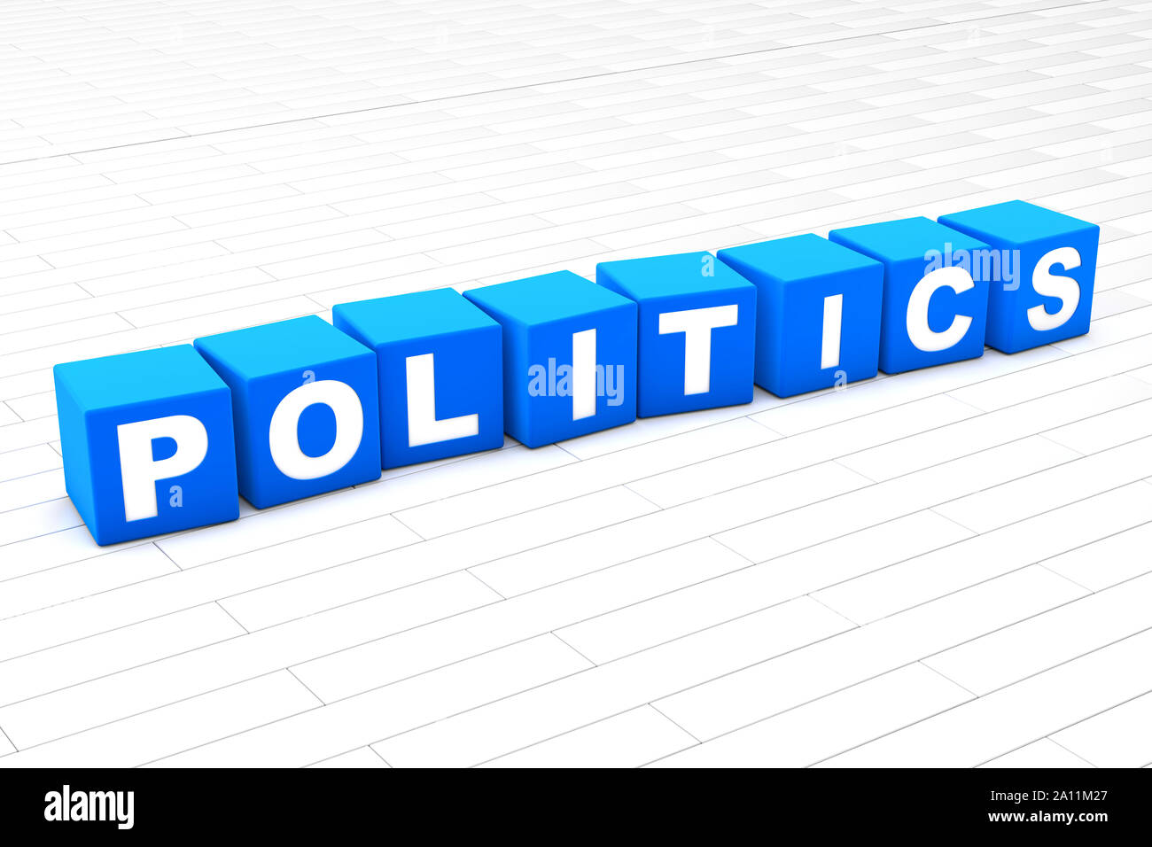 3D rendered illustration of the word Politics Stock Photo - Alamy