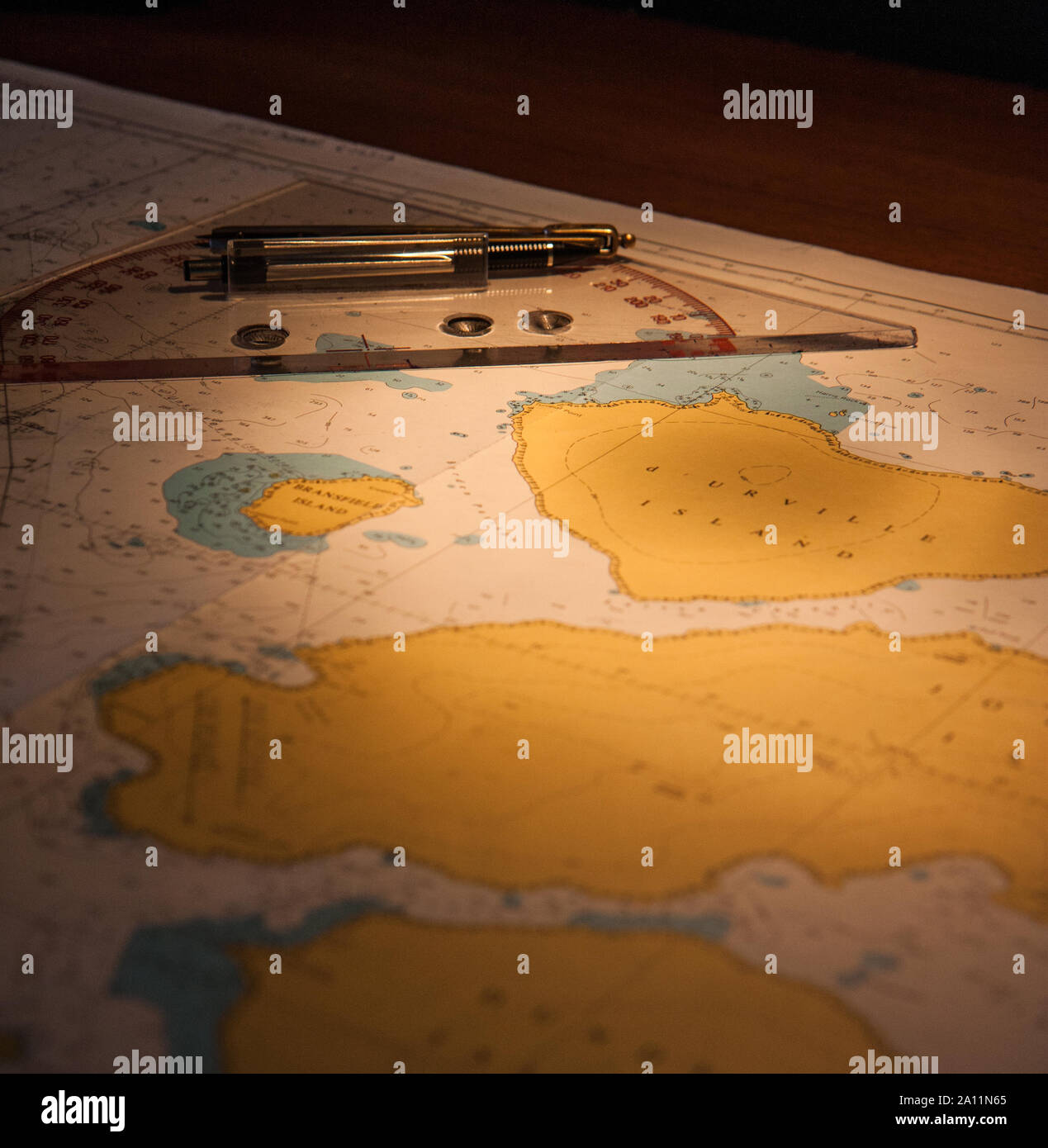 Navigational chart for the Bransfield Strait in the northern tip of the ...