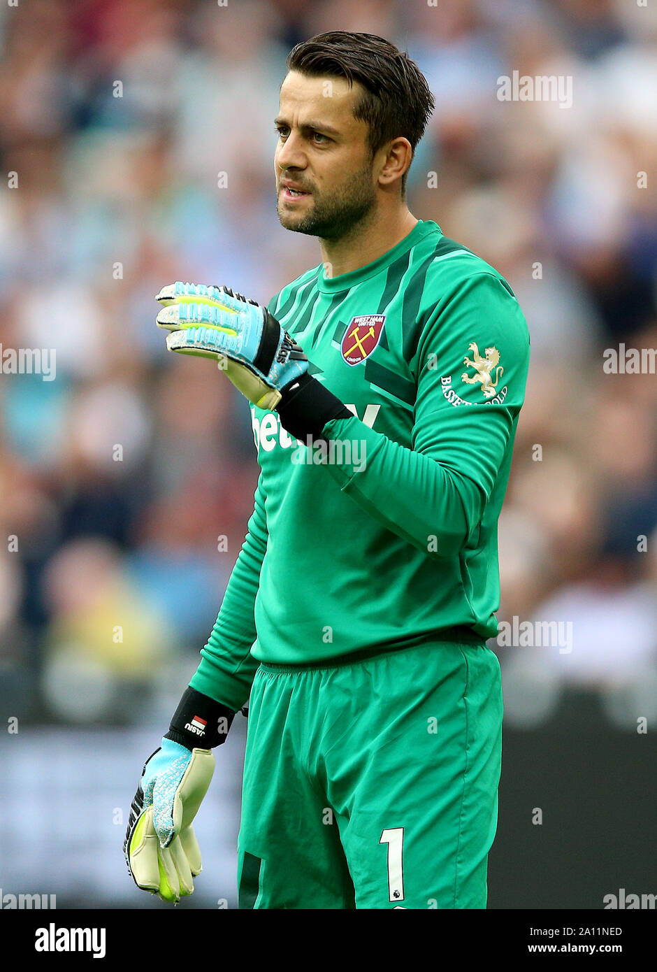 West Ham United's Lukasz Fabianski during the Premier League match at ...