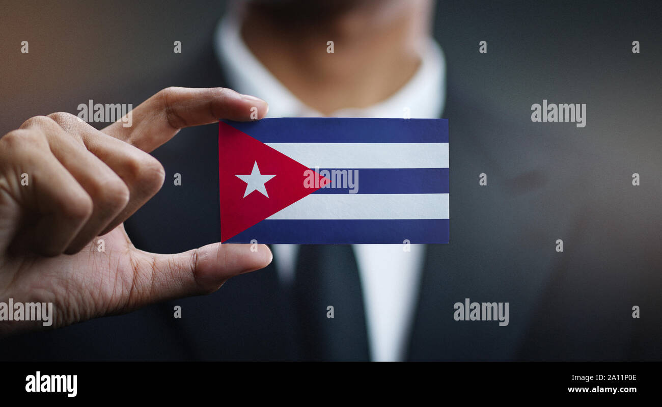 Holding the cuban flag hi-res stock photography and images - Alamy