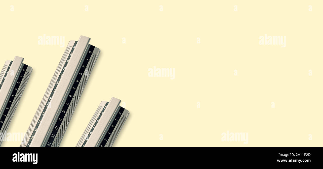 Metallic ruler hi-res stock photography and images - Alamy