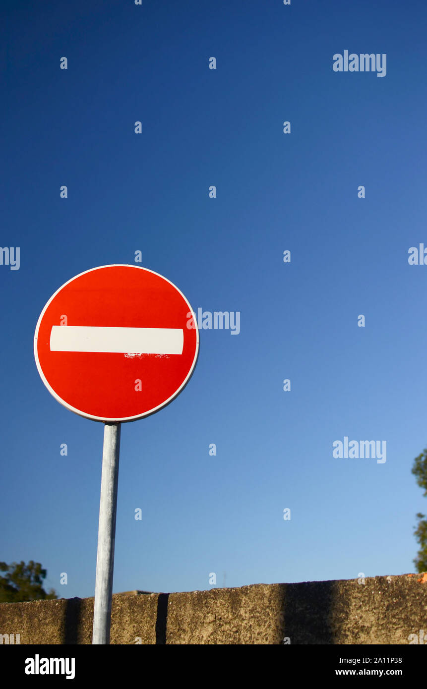 Prohibitory traffic sign hi-res stock photography and images - Alamy