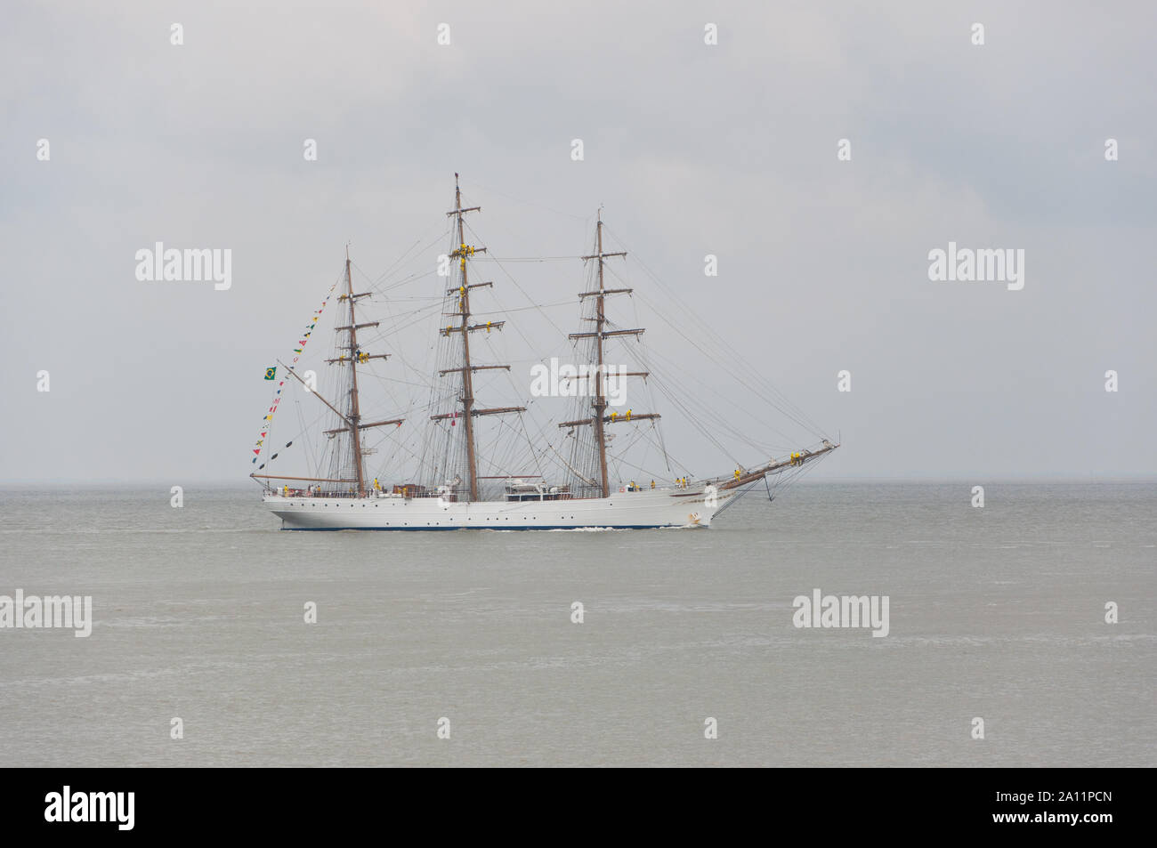 Sailboat on North Sea Stock Photo - Alamy