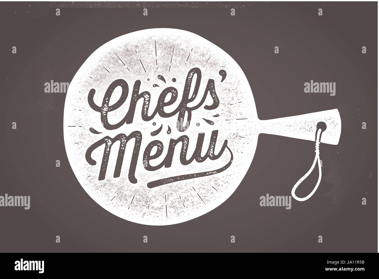 Chefs Menu, Lettering. Wall decor, poster, sign, quote Stock Vector ...