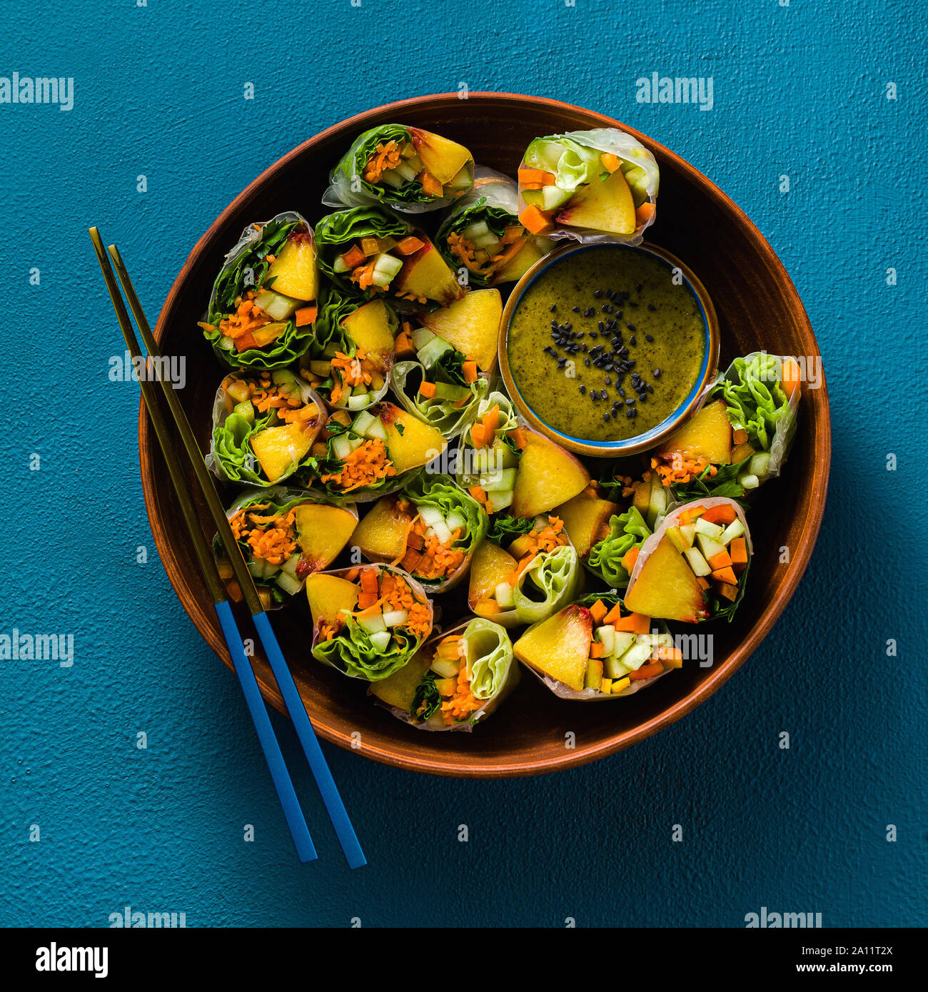 Vietnamese spring rolls tray hi-res stock photography and images - Alamy