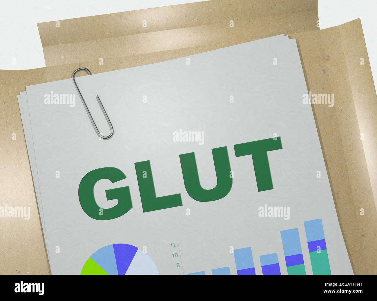 3D illustration of GLUT title on business document Stock Photo - Alamy