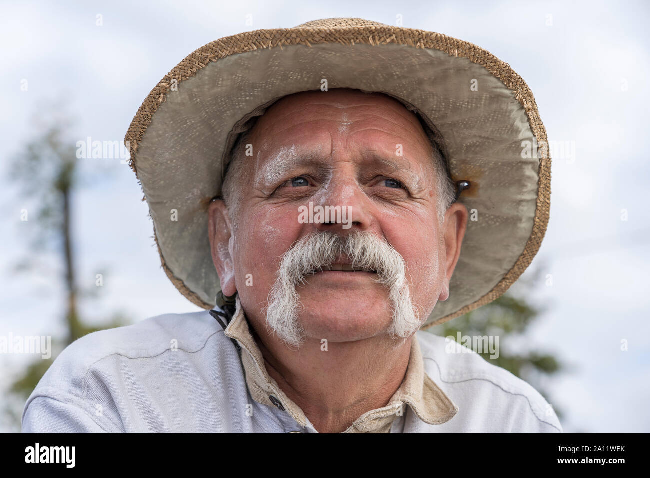 Slavuta, Ukraine - september 22, 2019 : Ukrainian man in national ...