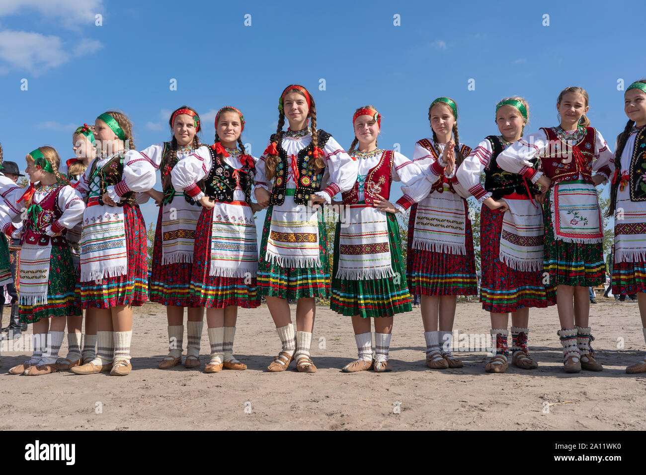 Slavuta, Ukraine - september 22, 2019 : Ukrainian girl in national ...