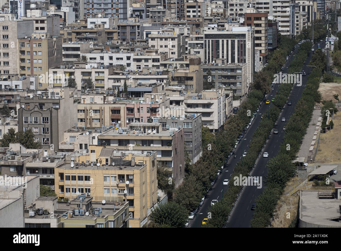 September 23, 2019, Tehran, IRAN: A general view of the Iranian capital ...