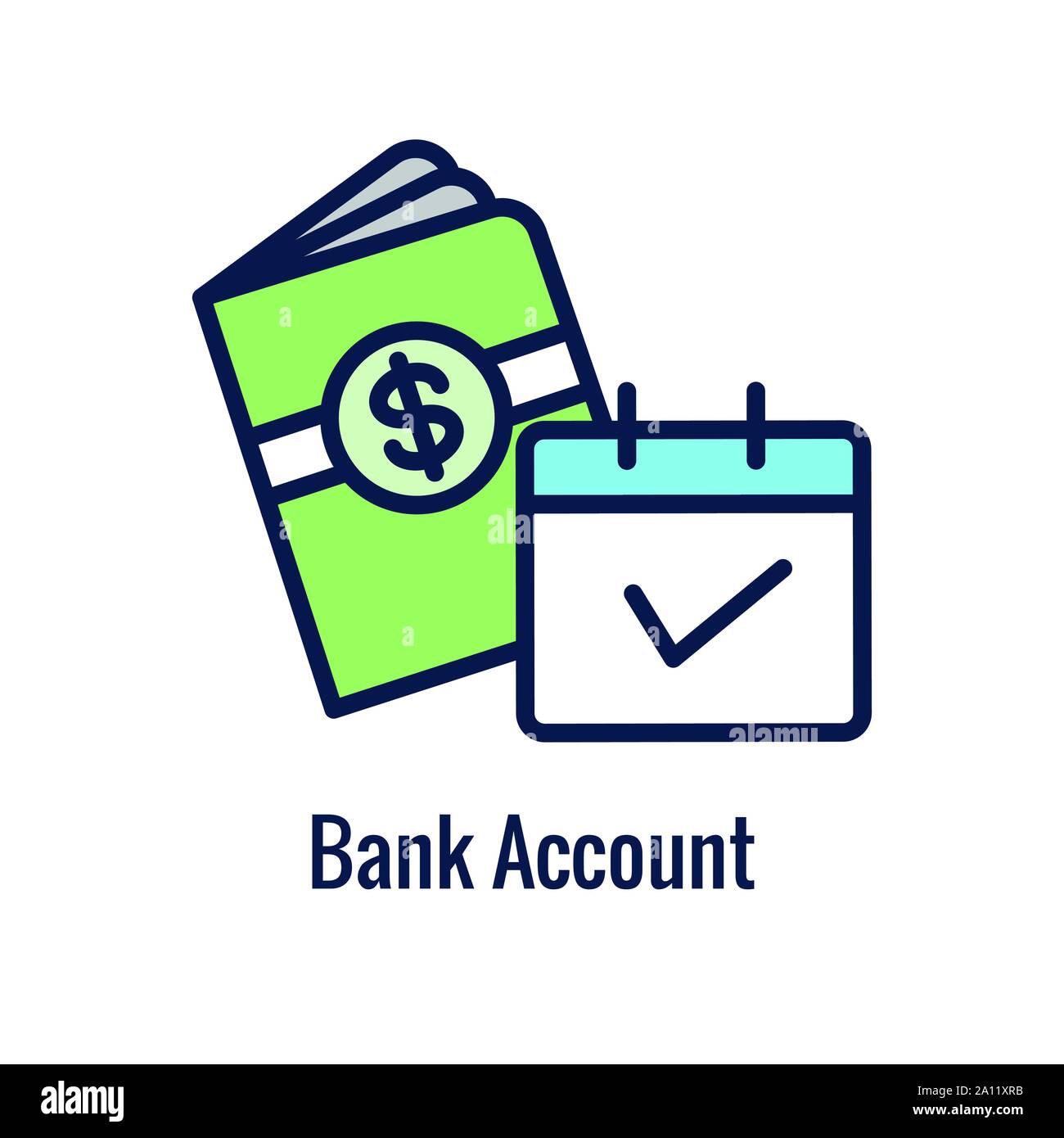 Retirement Savings Icon w retiring and monetary images Stock Vector ...