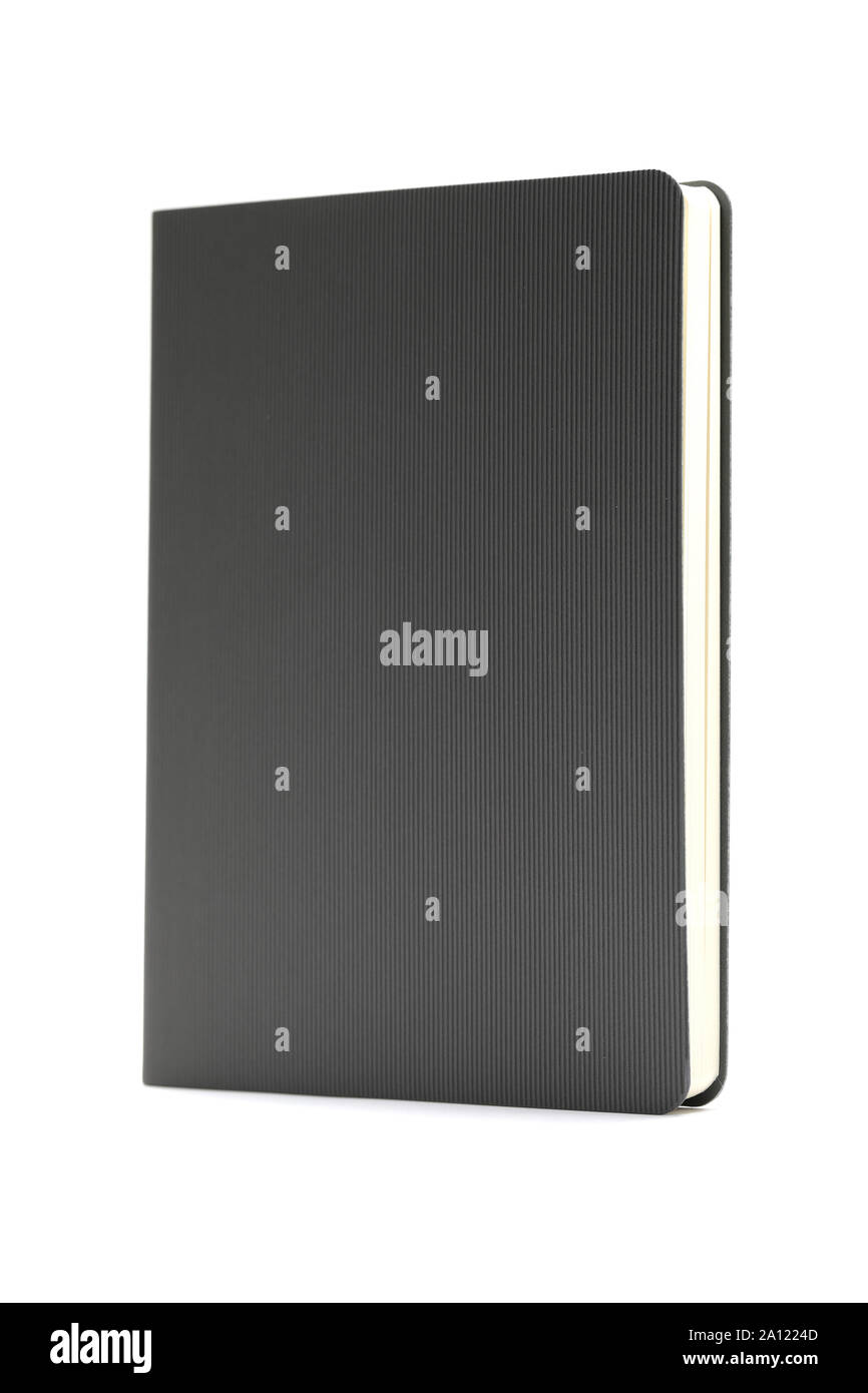 Gray diary isolated on white background Stock Photo - Alamy