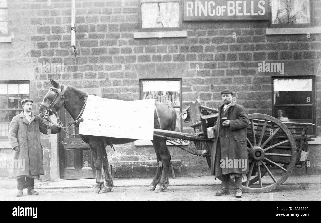 BEER DELIVERY HORSE & DRAY WHITWORTH BREWERY Stock Photo - Alamy