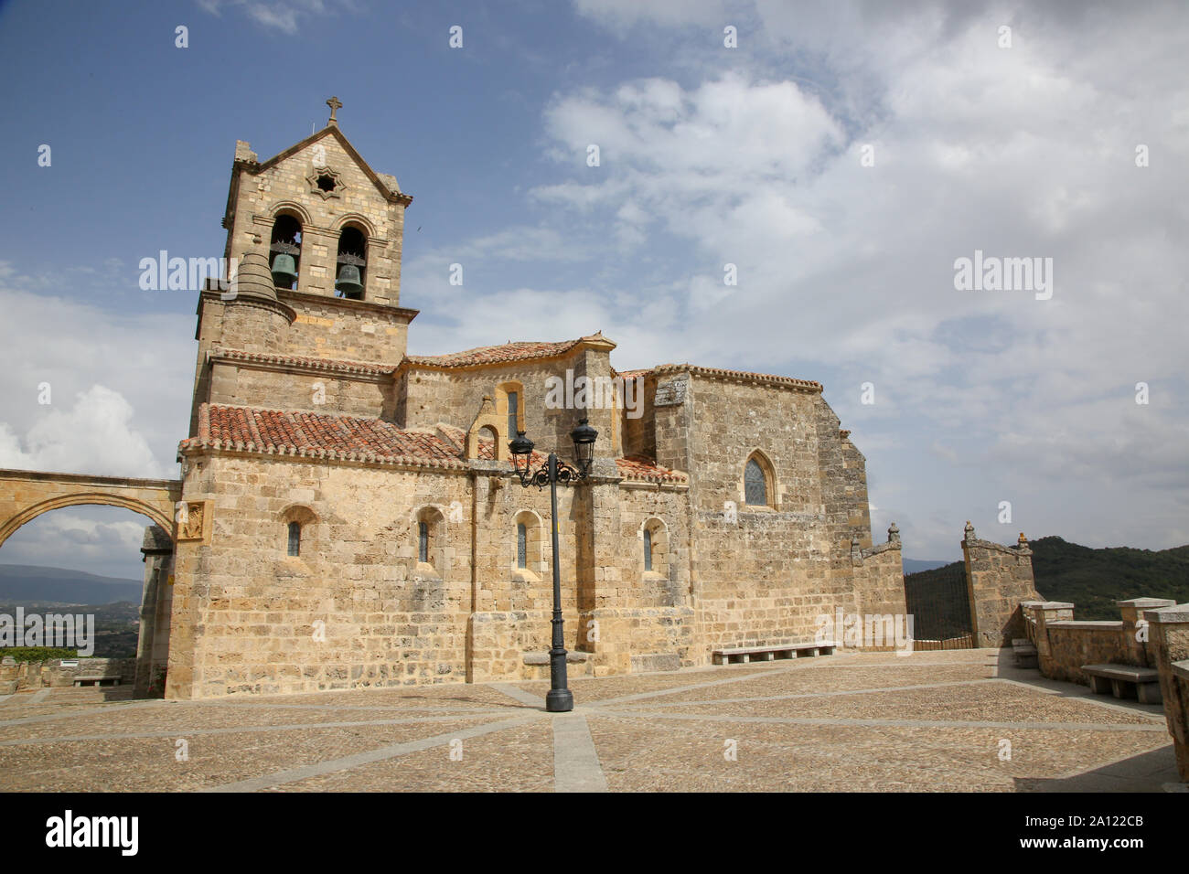 San Vincente Church, Frias, Spain Stock Photo - Alamy