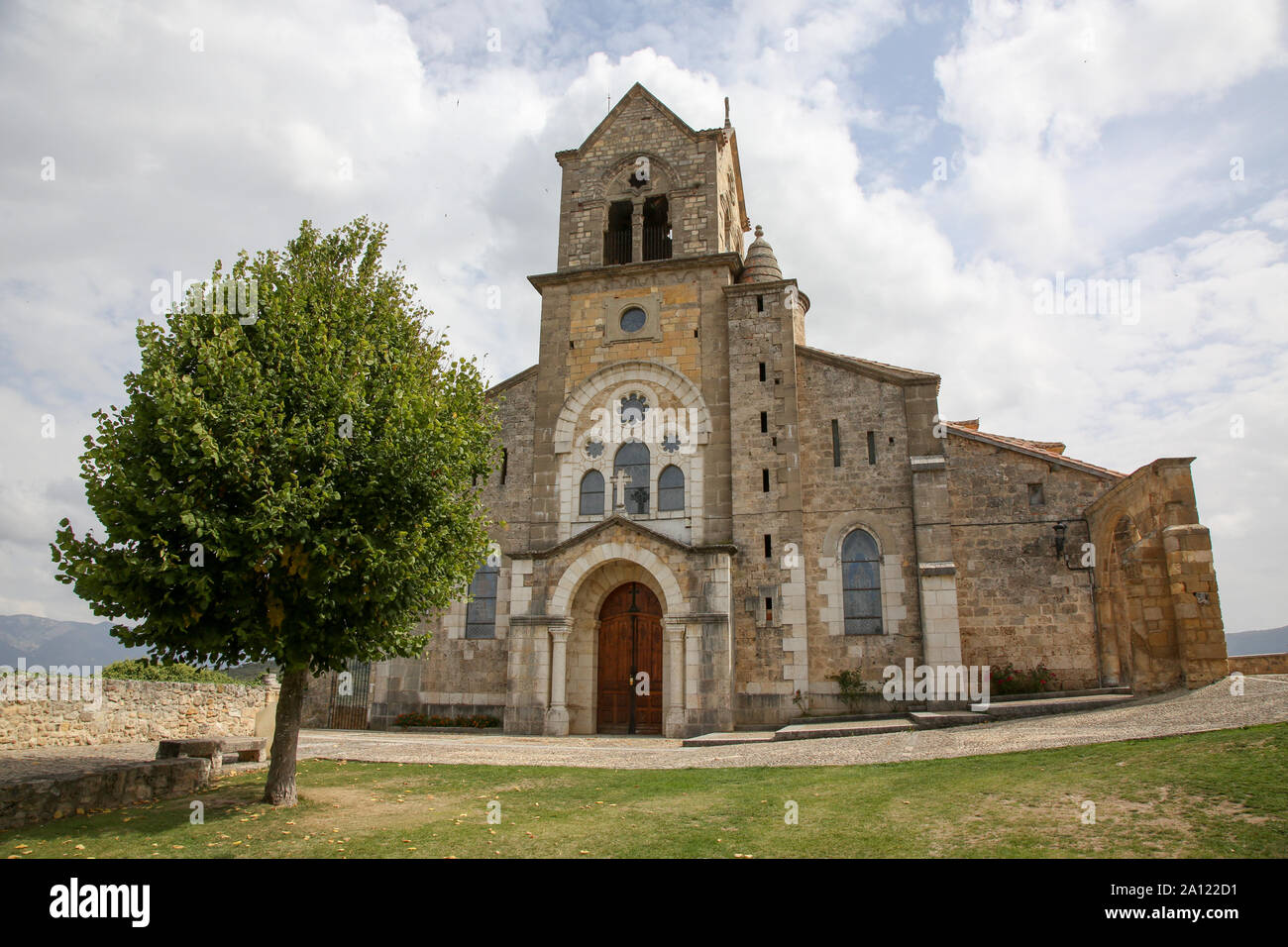 San Vincente Church, Frias, Spain Stock Photo - Alamy