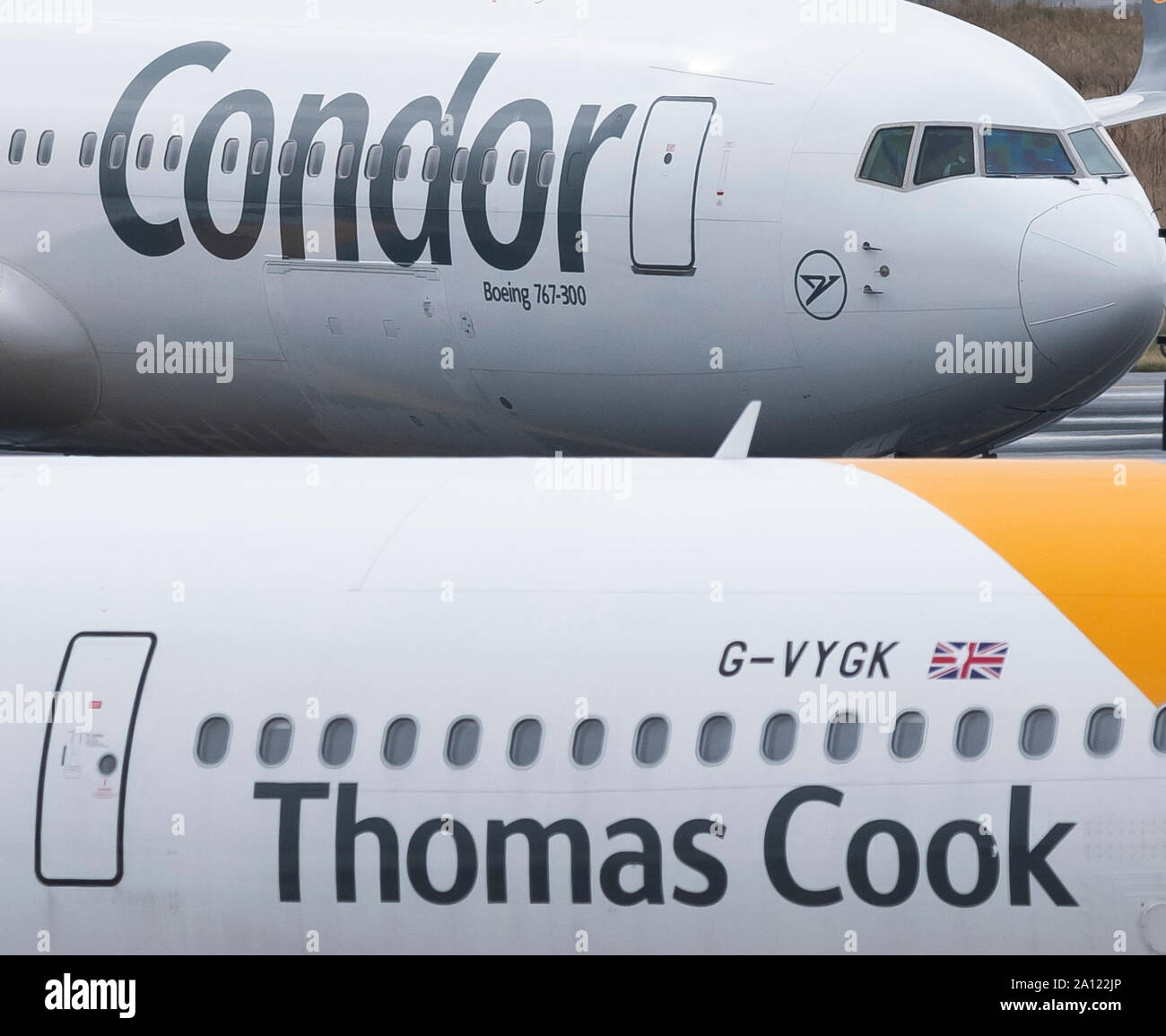 Frankfurt, Germany. 23rd Sept 2019. An aircraft of the airline Condor ...