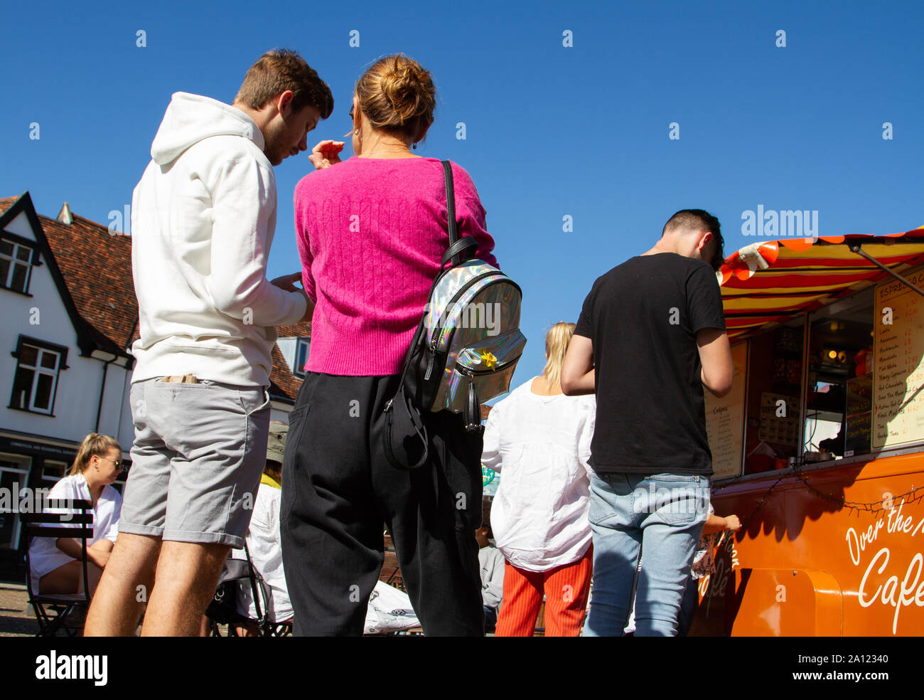 Queue coffee van hi-res stock photography and images - Alamy