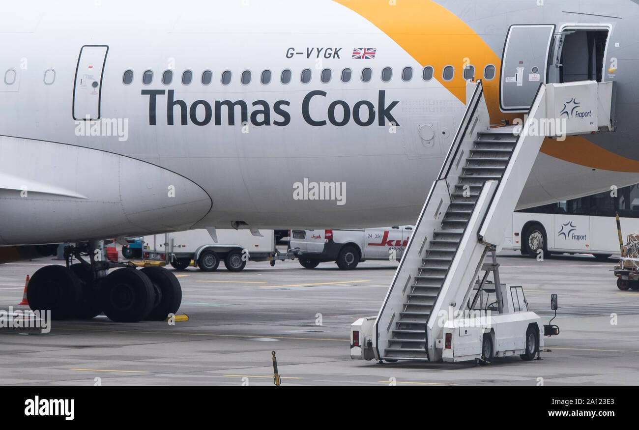 Frankfurt, Germany. 23rd Sept 2019. An aircraft of the airline Thomas ...