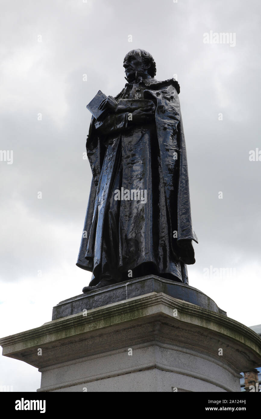 Glasgow Scotland George Square Bronze Statue of William Ewart Gladstone ...