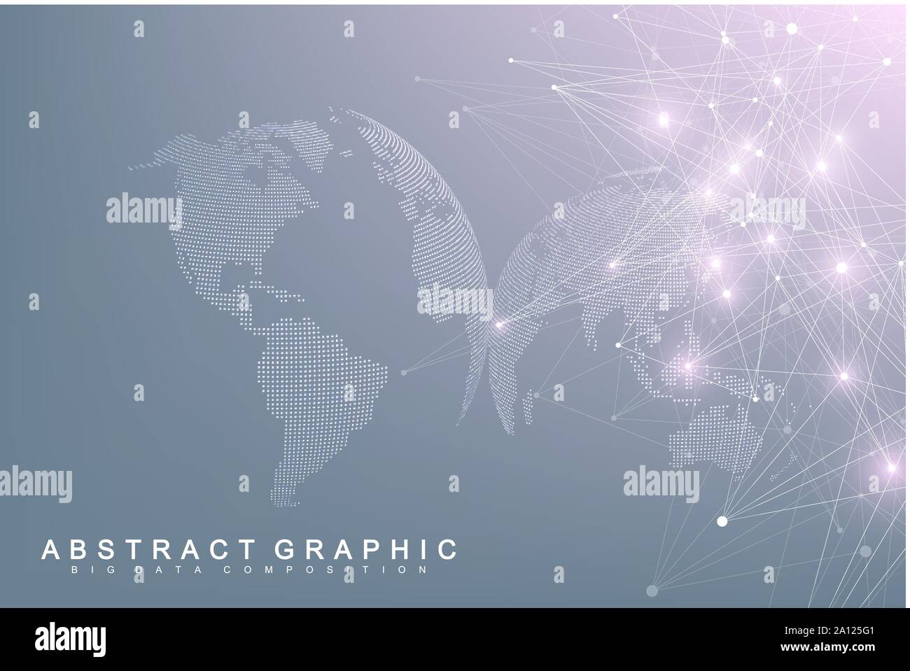 Big Data Visualization Geometric Abstract Background Visual Information Complexity Futuristic