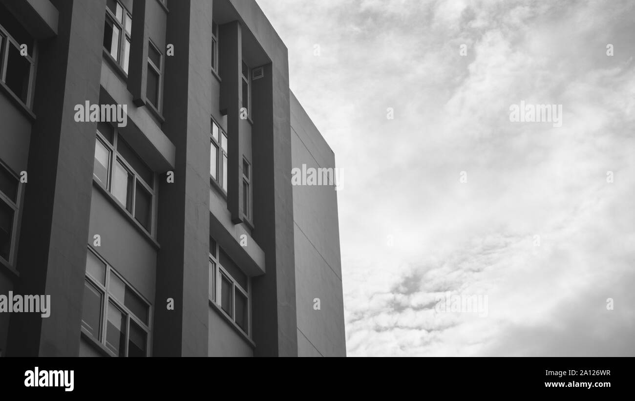 University window glass Black and White Stock Photos & Images - Alamy