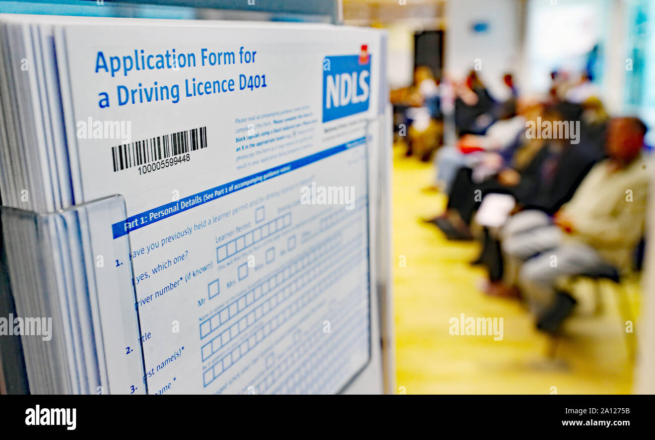 A stock picture of people waiting at the National Driver License ...