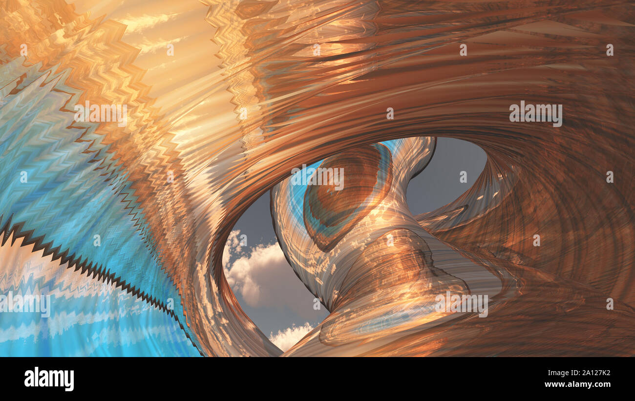 Strange Sculpture Structure. Contemporary architecture Stock Photo - Alamy