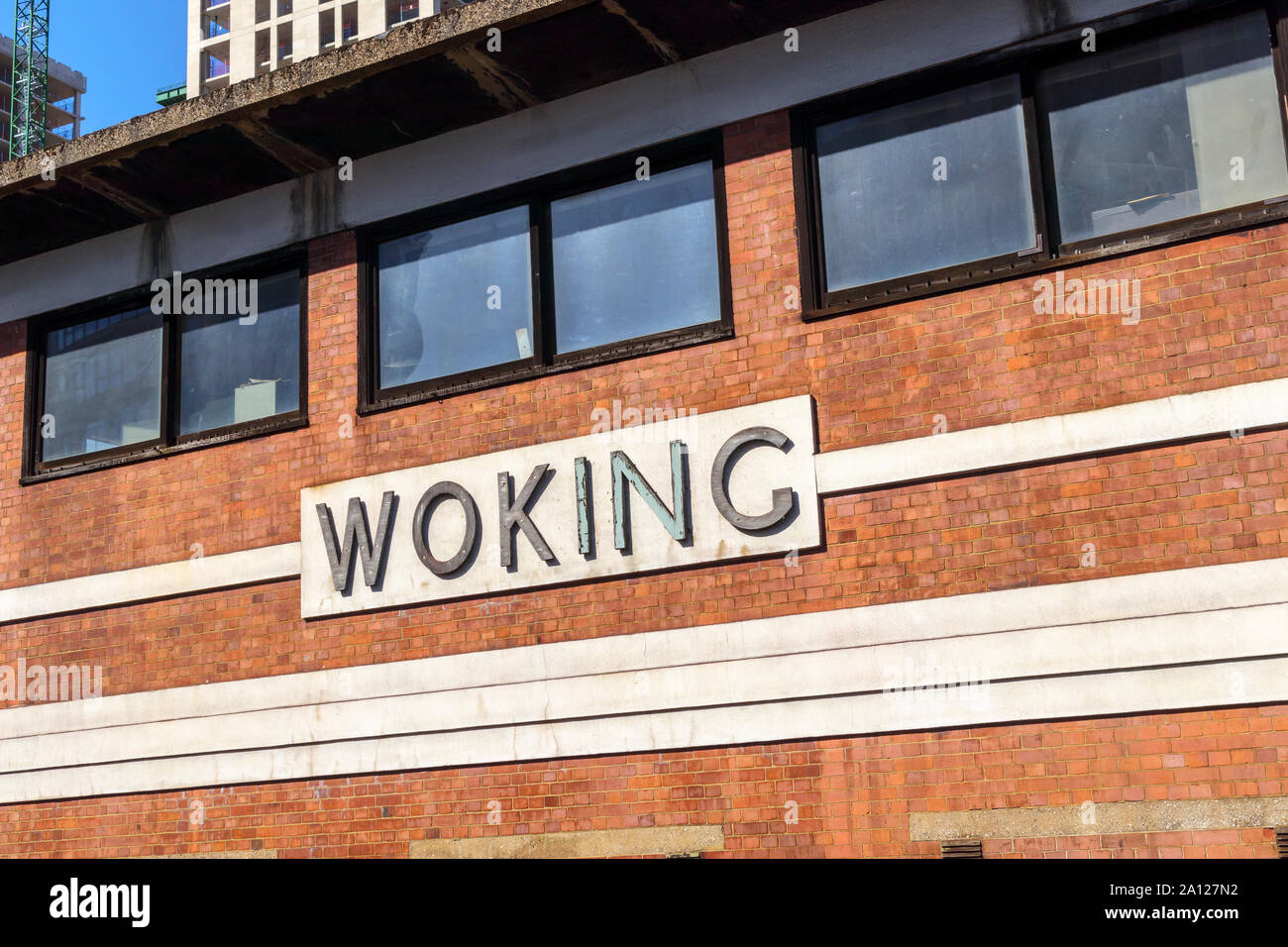 Railway station name board hi-res stock photography and images - Alamy