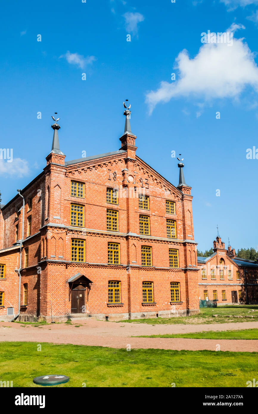 Kouvola, Finland - 2 September 2019: The Verla Mill museum Groundwood ...