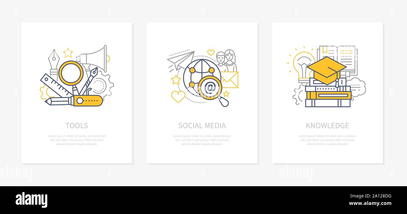 Designers tools - line design style icons set Stock Vector Image & Art ...