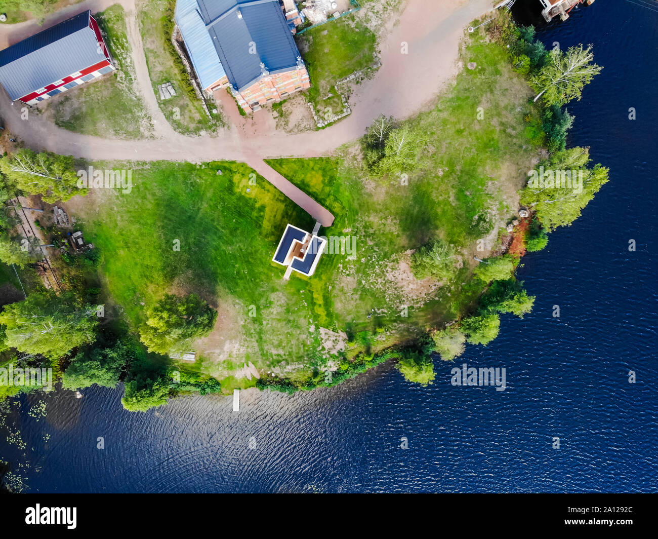 Kouvola, Finland - 2 September 2019: Aerial photo of Verla Mill museum ...