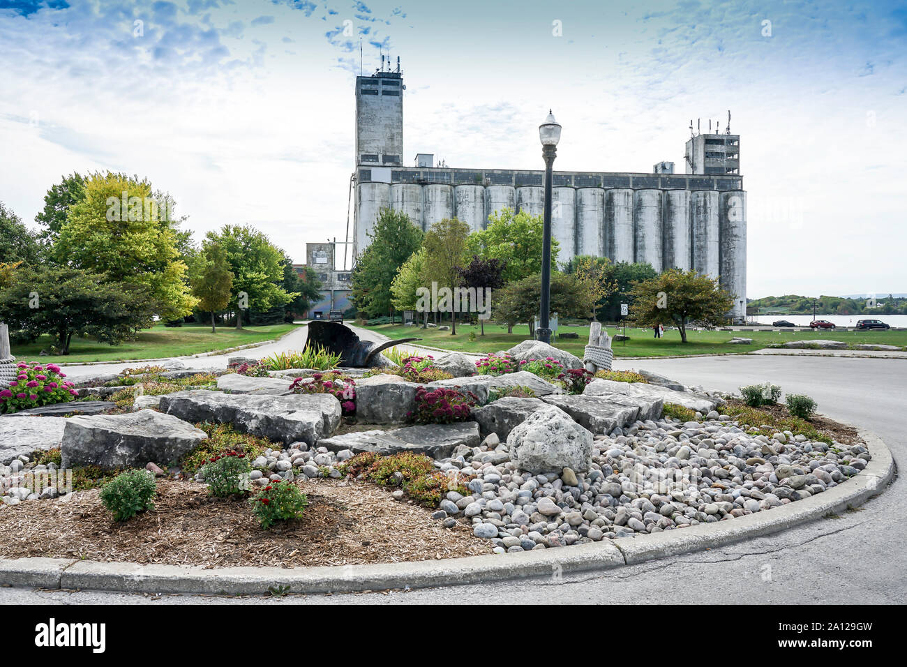 Harbor and Millennium Overlook Park and grain elevators from 1930 in ...