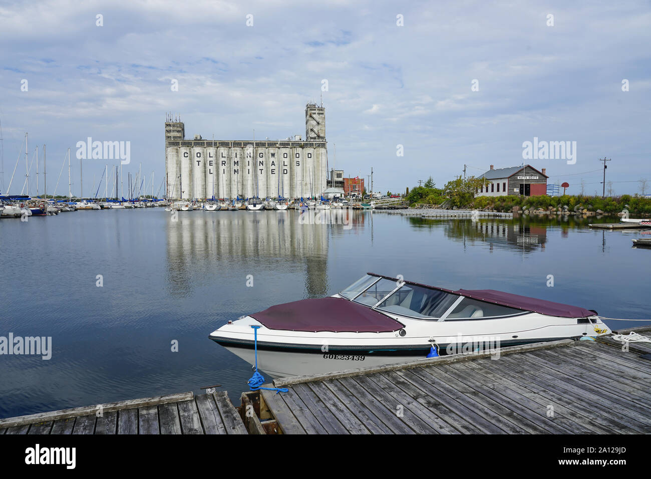 Harbor and Millennium Overlook Park and grain elevators from 1930 in ...