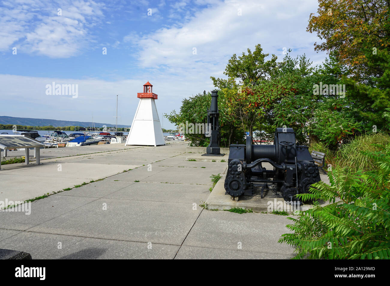Harbor and Millennium Overlook Park and grain elevators from 1930 in ...