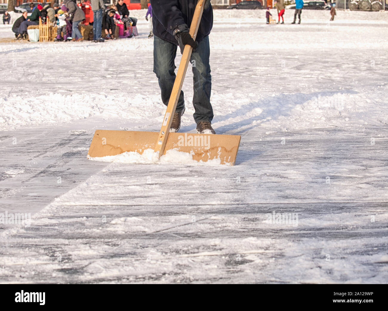 Ice rink shovel hi-res stock photography and images - Alamy